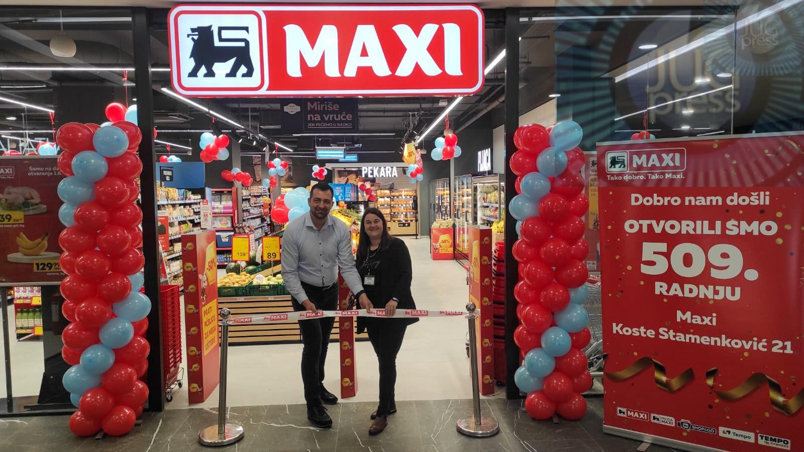 U Leskovcu otvoren treći MAXI supermarket - JUGPRESS